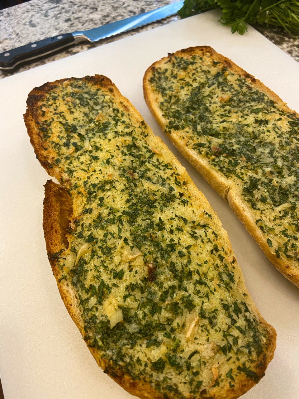 Homemade Roasted Garlic Bread - Modest Morsels