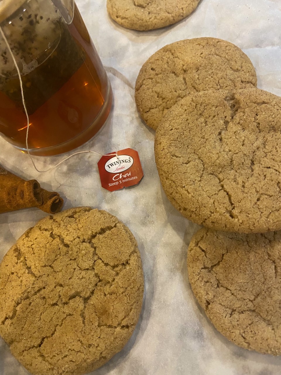 Chai Spiced Snickerdoodle Cookies - Modest Morsels